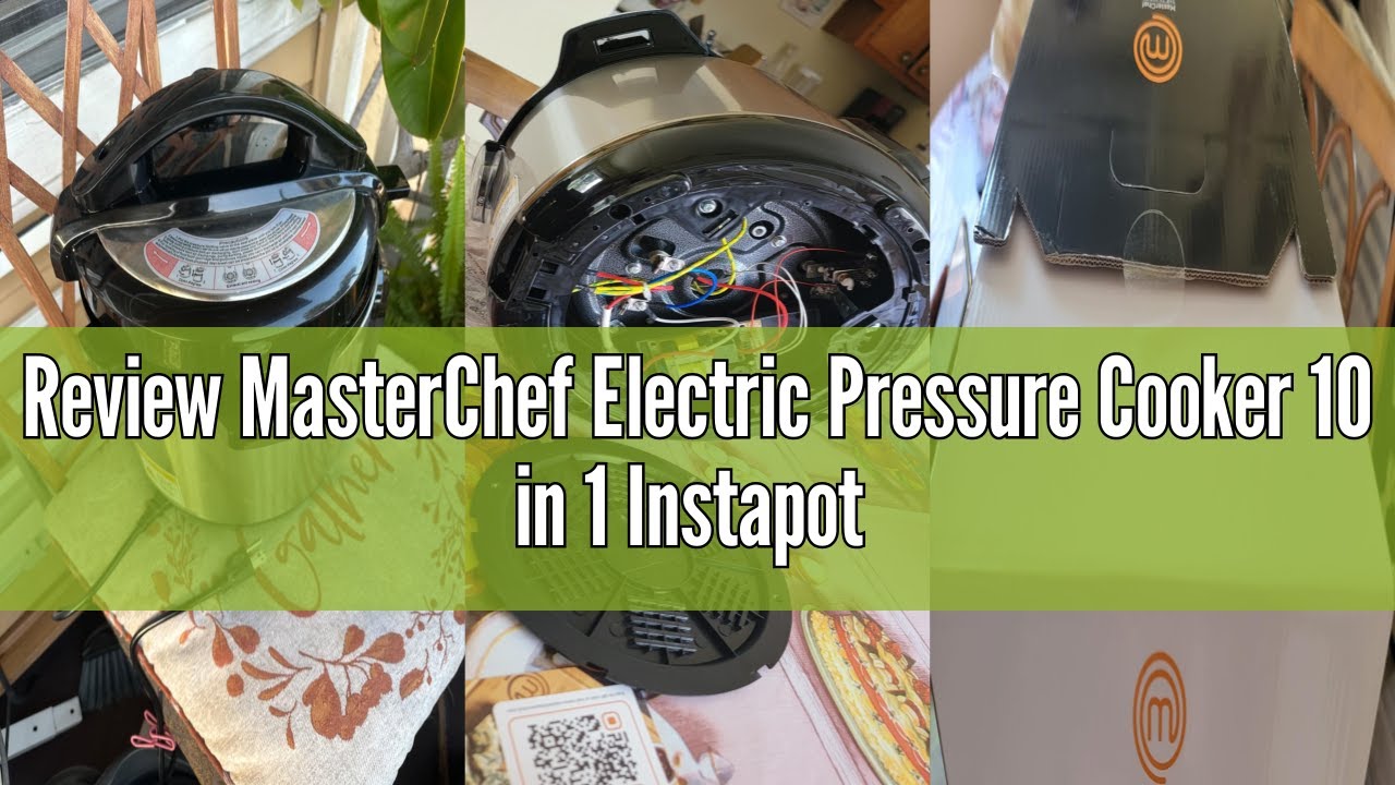 Review MasterChef Electric Pressure Cooker 10 in 1 Instapot Multicooker ...