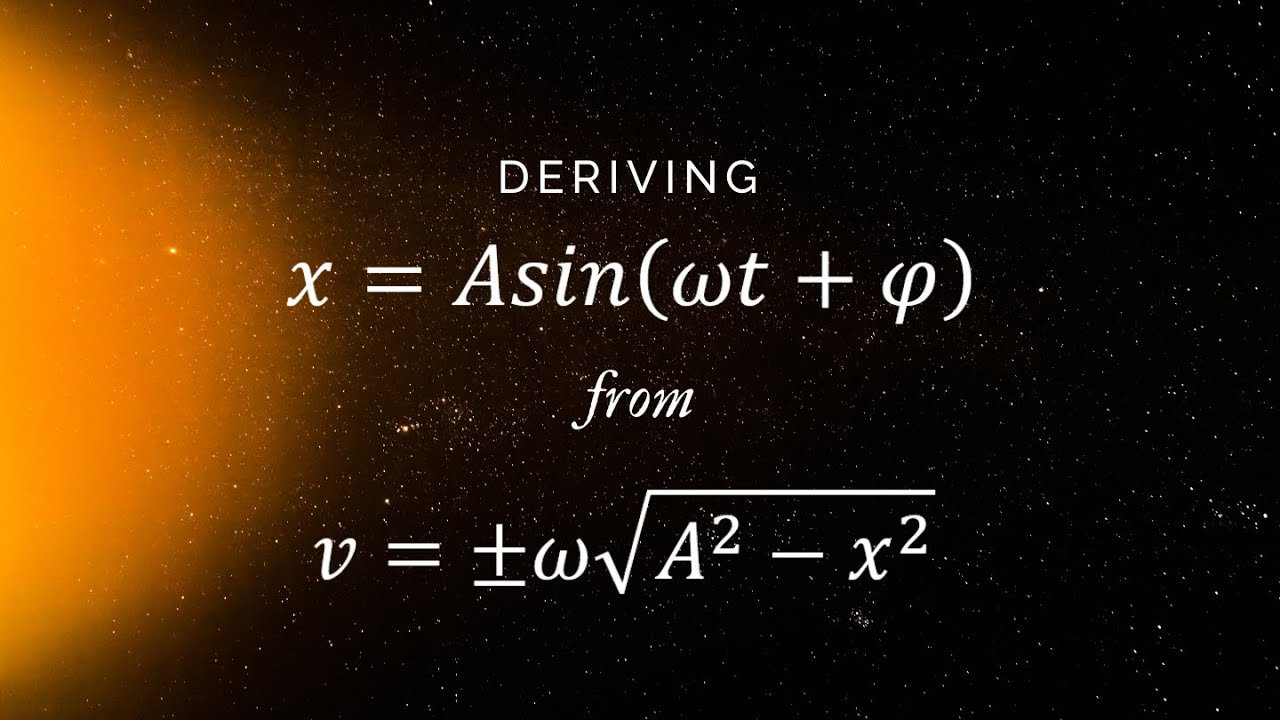 Further Physics: A shorter way to derive x(t) for SHM using ...