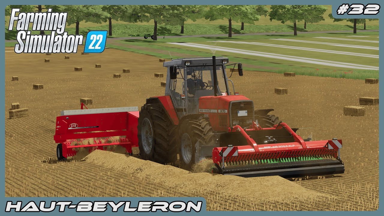Baling small straw bales with Lely AP730 | Haut-Beyleron | Farming ...