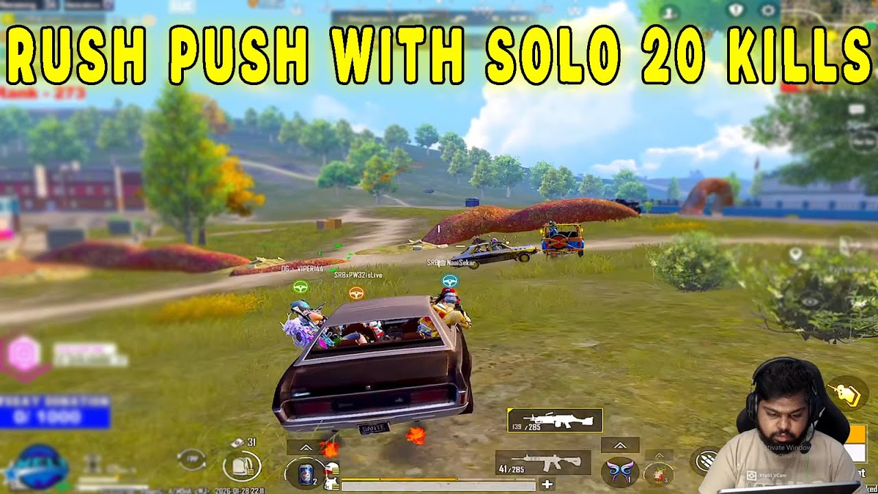 Only Rush Push Gameplay With Solo 20 kills 🔥 - YouTube