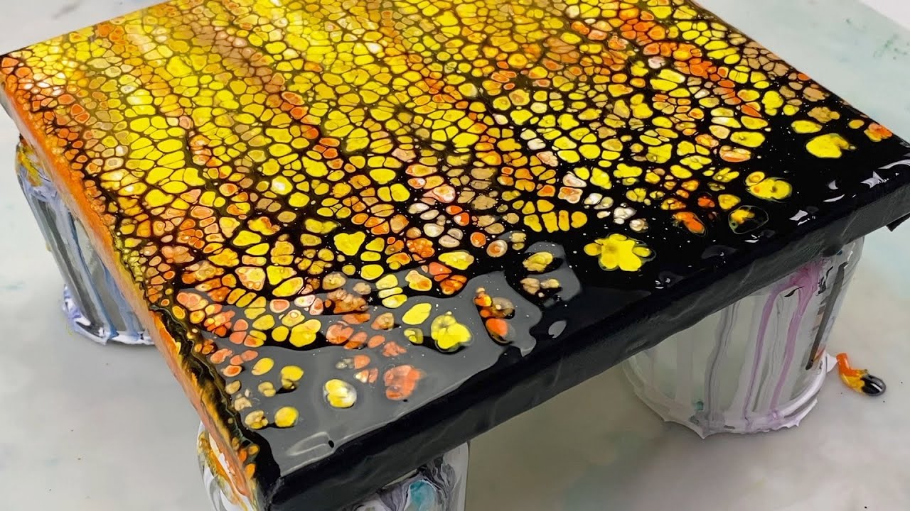 107. SUMMER DAYS | Acrylic Swipe | Acrylic Pouring Tutorial - YouTube