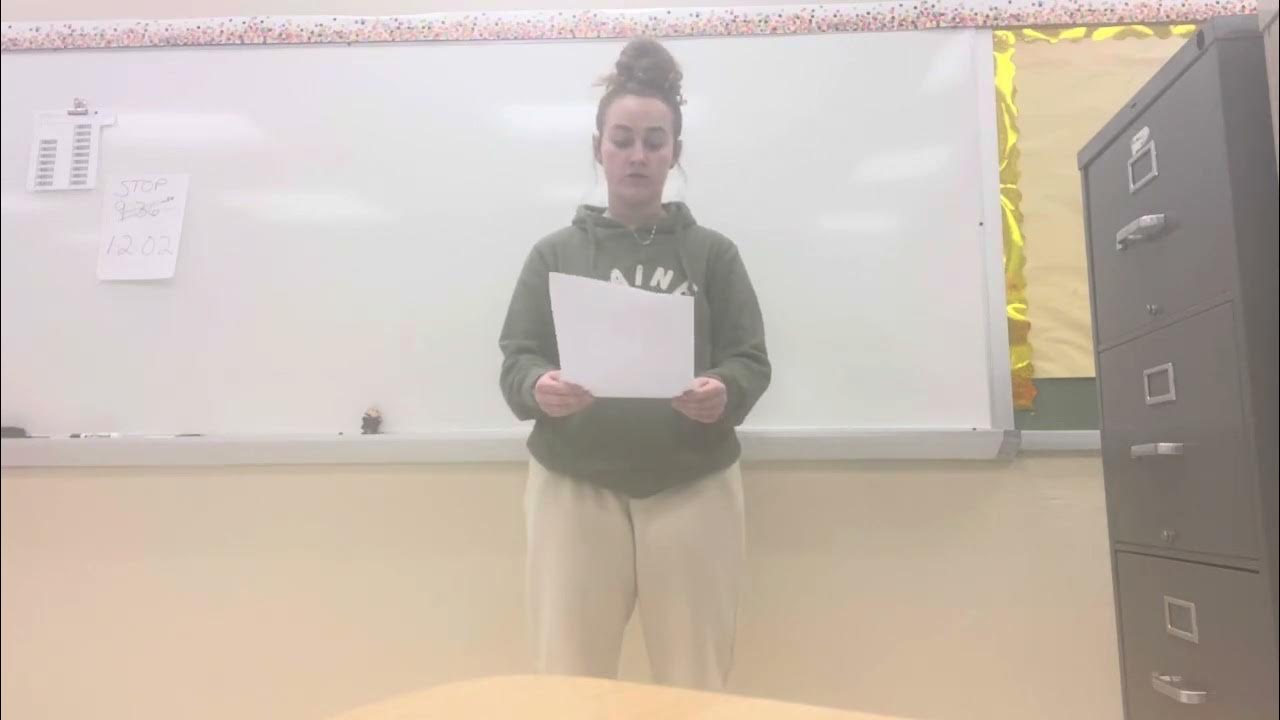 Public Speaking Special Occasion Speech (Eulogy) - YouTube