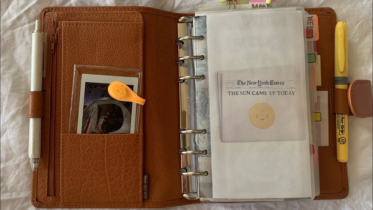 Van Der Spek standard planner flipthrough - YouTube