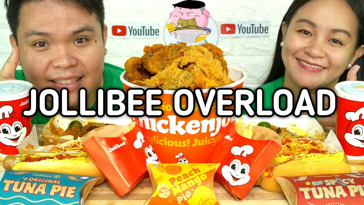 JOLLIBEE OVERLOAD Mukbang / Jollibee Chicken Joy, Jolly Spaghetti ...