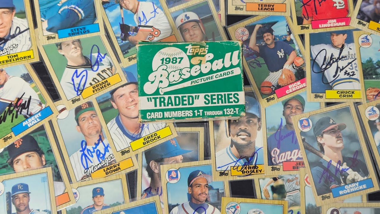 1987 Topps TRADED Baseball Complete Set - A TTM Breakdown (How Many ...