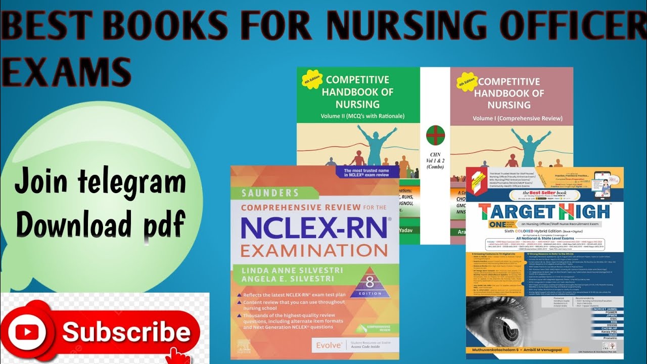 best books for nursing competitive exams | best guide for nursing exams ...