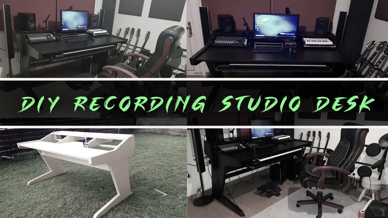 DIY Recording Studio Desk - Assembly & setup - part 4 - YouTube