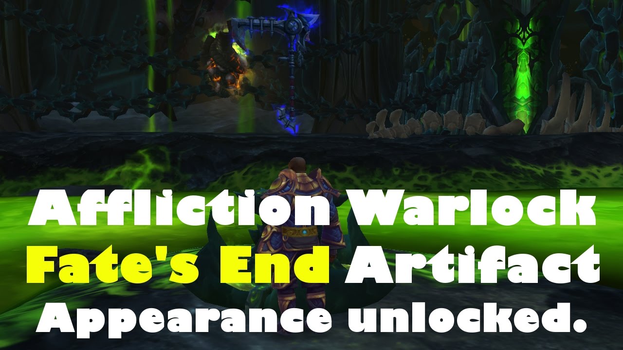 FATE'S END AFFLICTION WARLOCK HIDDEN SKINS UNLOCKED - YouTube