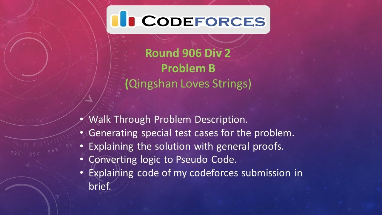 Codeforces Round 906 Div 2 Problem B Qingshan Loves Strings Youtube 0942