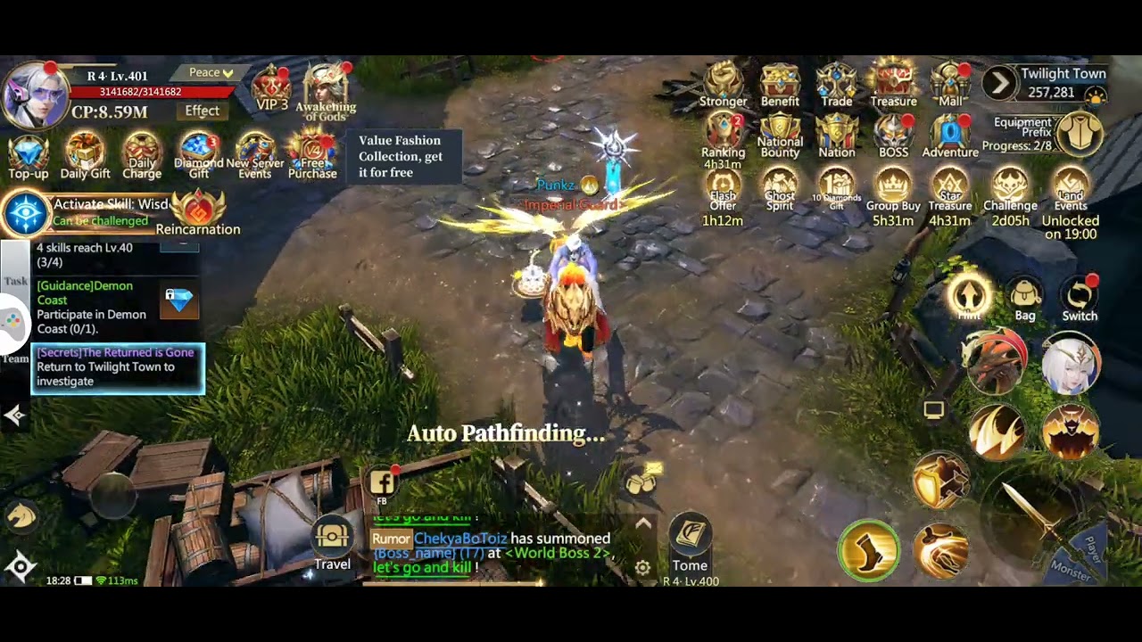 Flame of Valhalla - The Return is Gone Secret Quest - YouTube