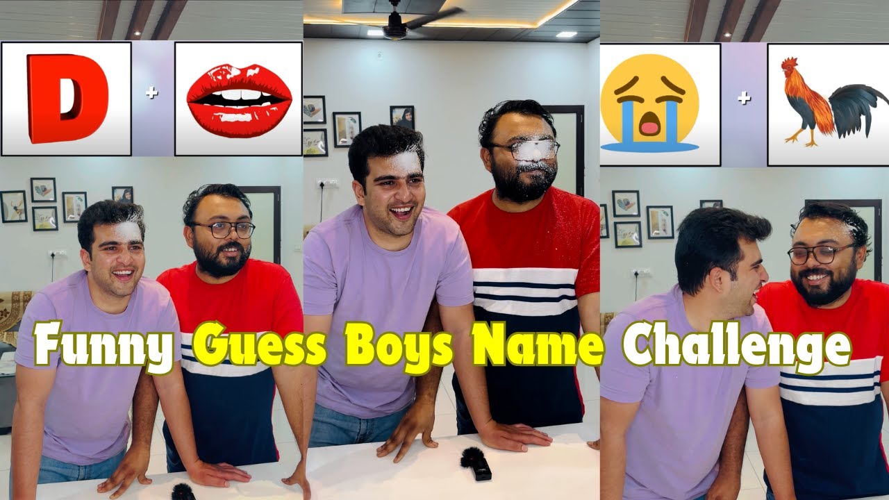 Guess Boy Names from Images Funny Challenge - YouTube