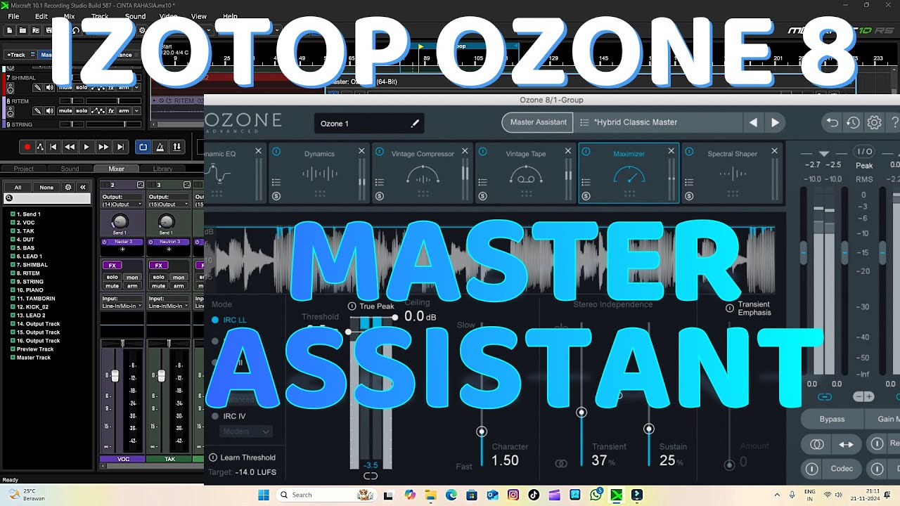 CARA MASTERING OTOMATIS DI MIXCRAFT DENGAN ISOTOP OZONE 8. - YouTube