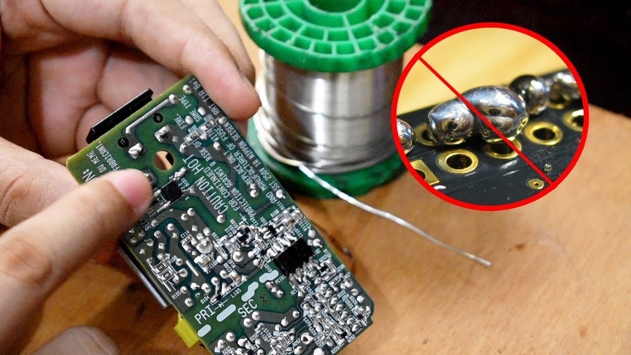 Tutorial Como SOLDAR y DESOLDAR Con CAUTIN Correctamente | Muy Facil ...