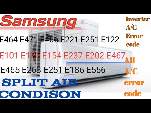 How to All samsung split ac error codes with thaur solutions, samsung inverter ac error code ...