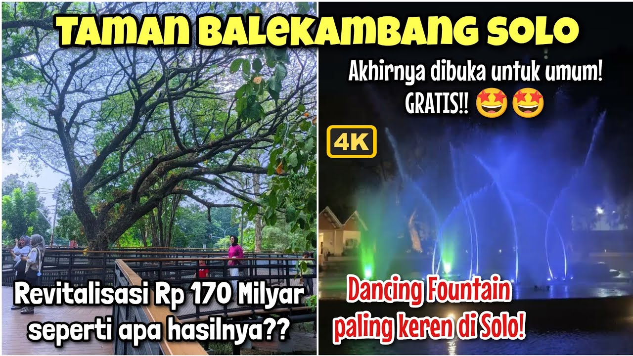 AKHIRNYA DIBUKA!! TAMAN BALEKAMBANG SOLO - WISATA SOLO TERBARU 2024 ...