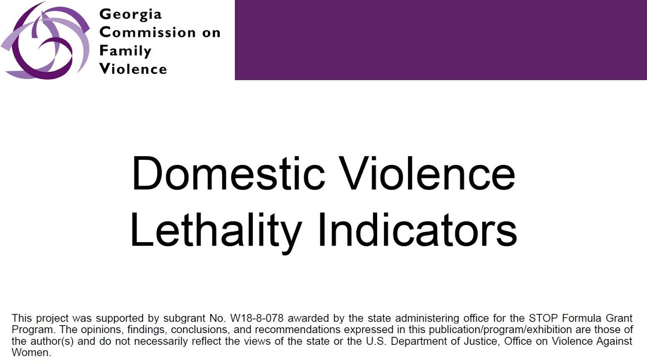 APD Domestic Violence Lethality Indicators - YouTube