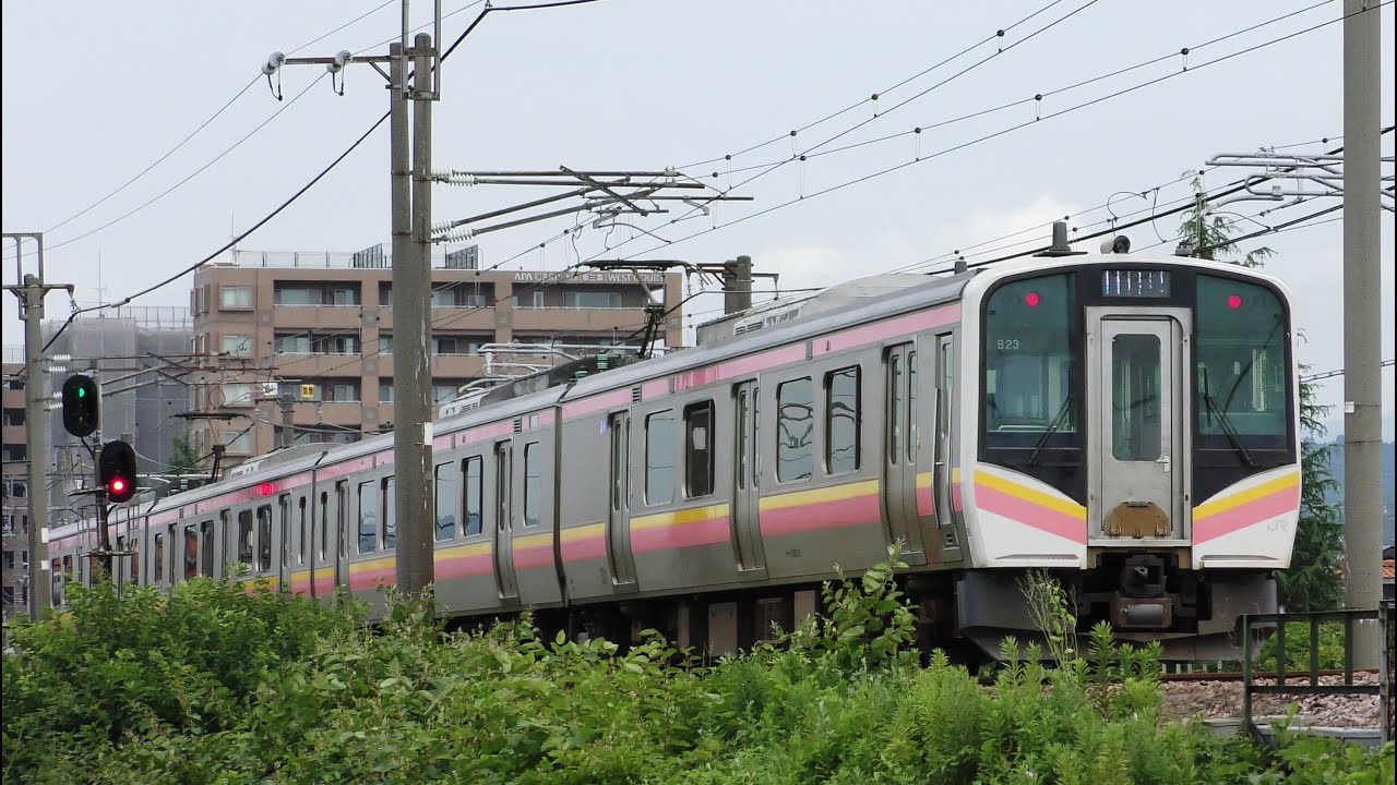 E129系B23編成【4K】信越本線下り447M - YouTube