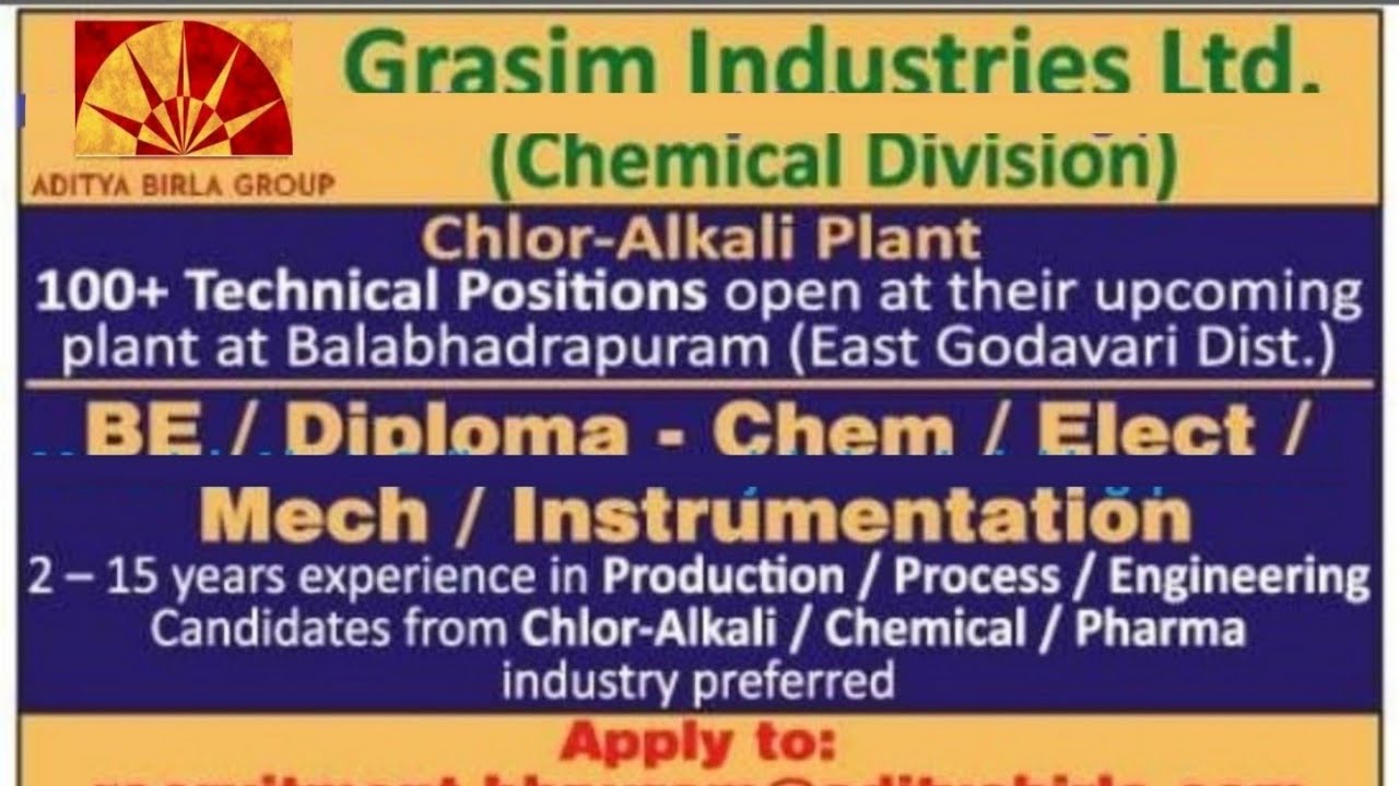 Grasim Industries Limited (Birla Group) || Interview || Diploma, B.Tech ...