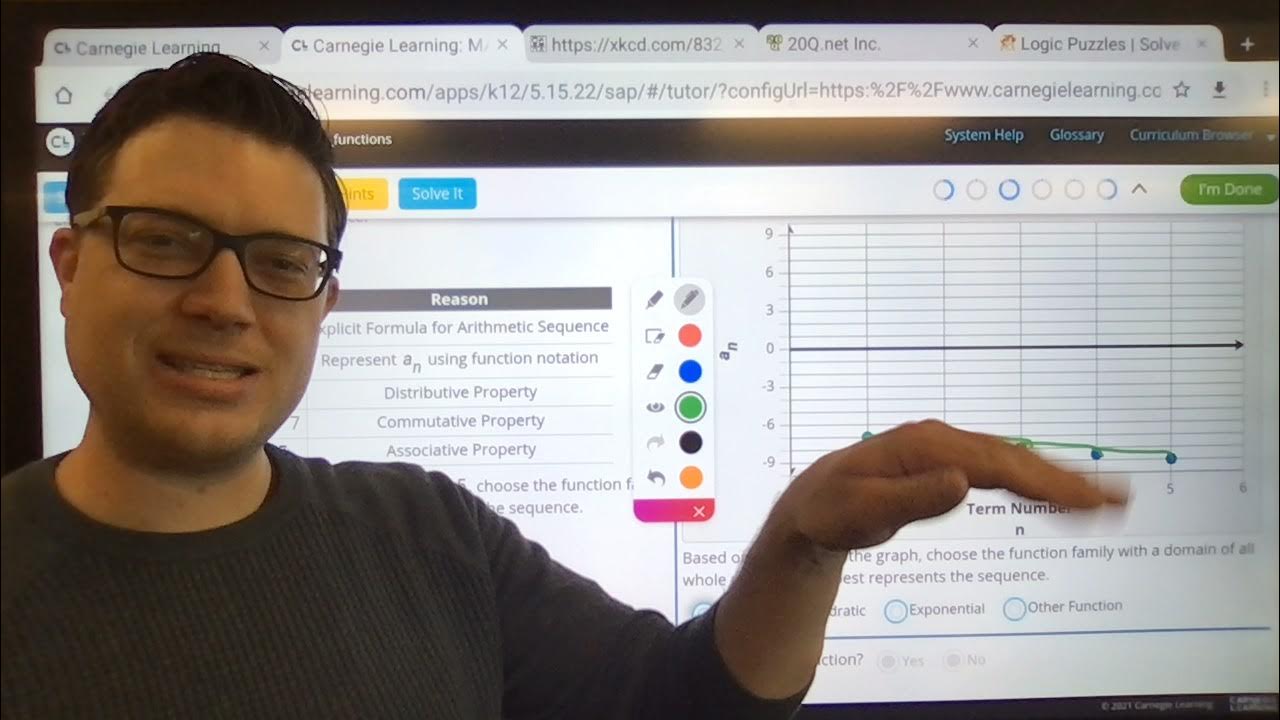 Mathia Algebra 1 - Writing Explicit Formulas for Arithmetic Sequences ...