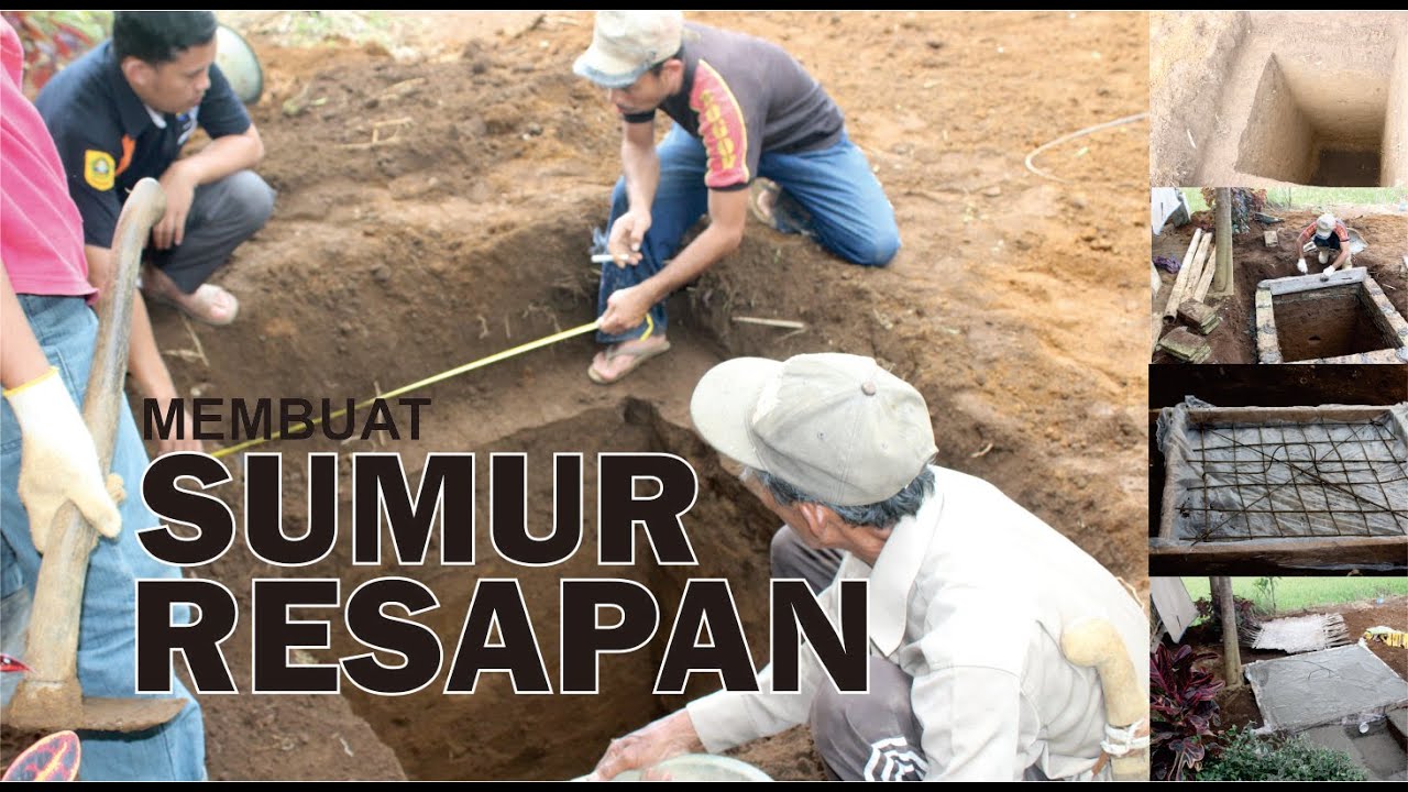 teknik membuat sumur resapan - YouTube