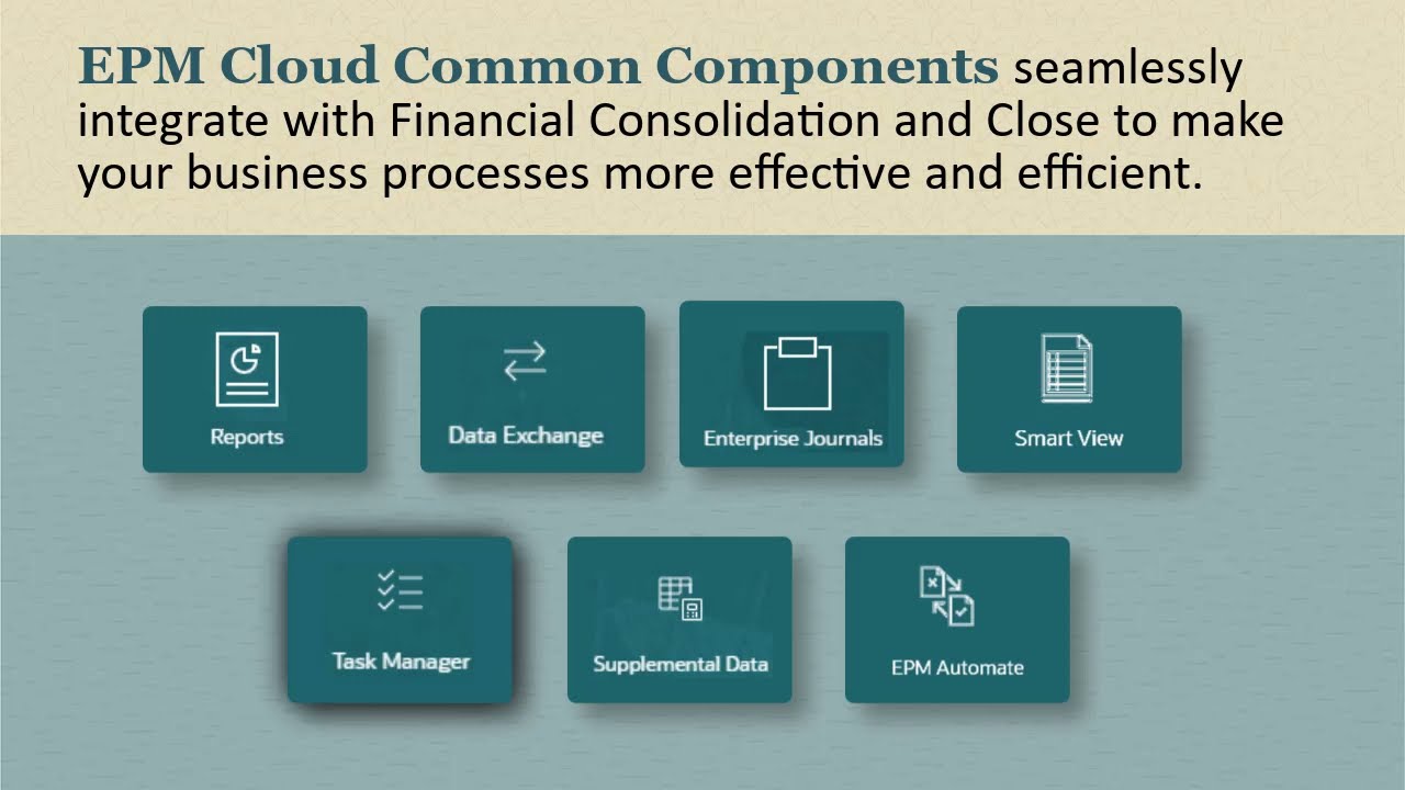 Integrating With EPM Common Components in Financial Consolidation and ...