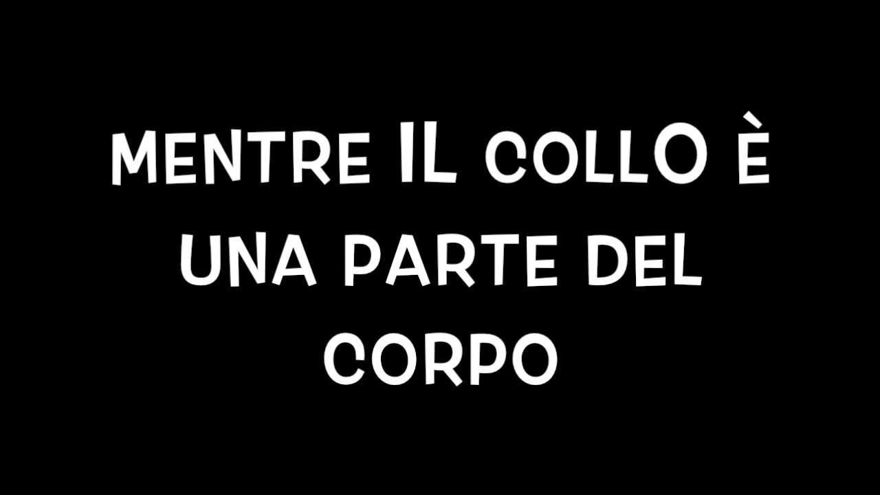 Il collo e la colla - Pillole di italiano 2# - YouTube