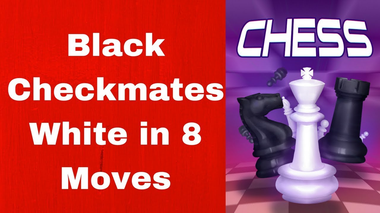 Chess : Black checkmate White in 8 Moves - YouTube