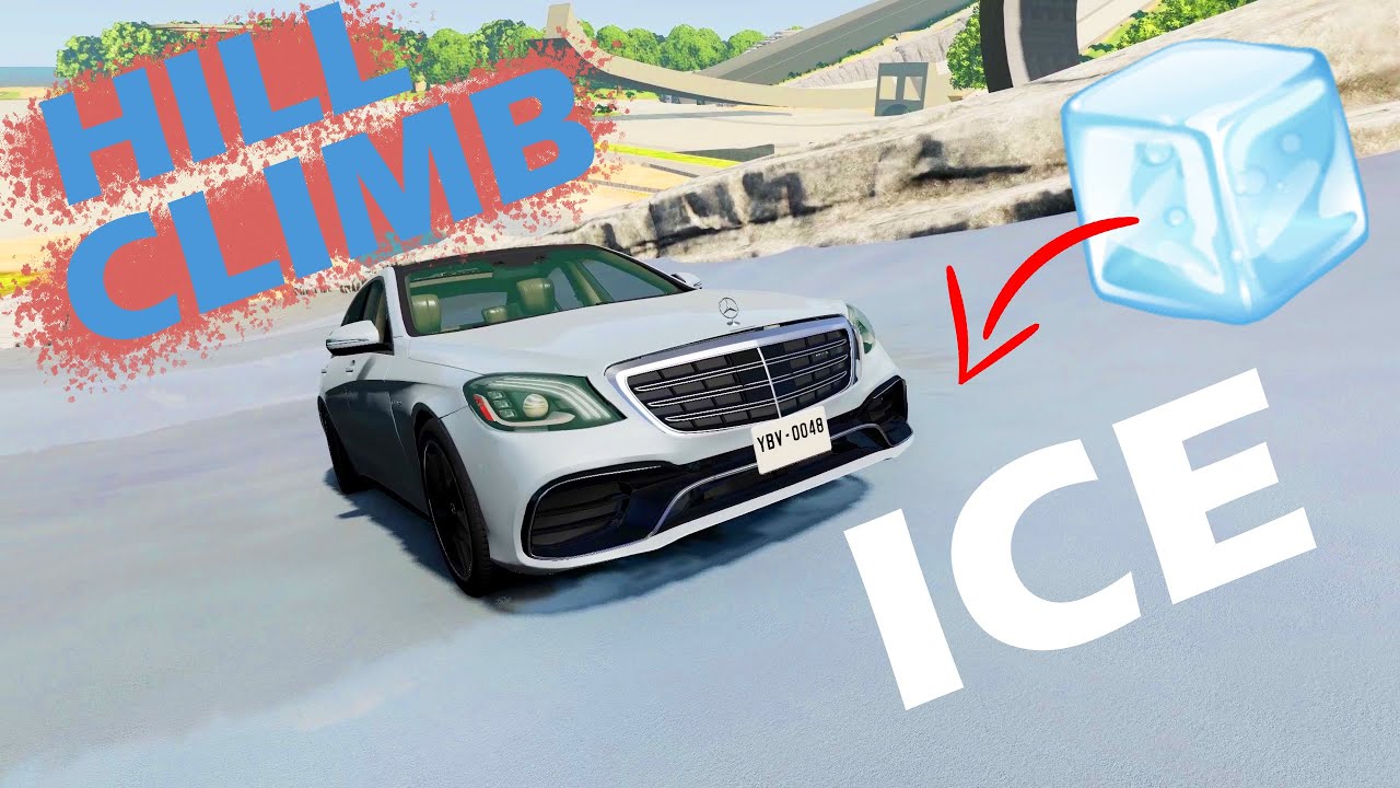 CARS vs ICE HILL CLIMB🧊 | WHO CAN CLIMB THE ICE? - BeamNG.Drive - YouTube