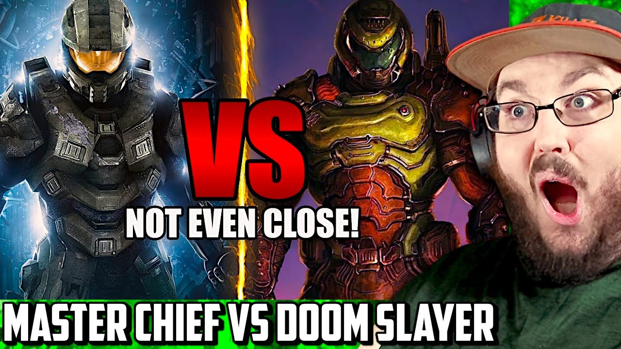 Why Master Chief VS Doom Slayer Isn't Even Close! REACTION!!! - YouTube