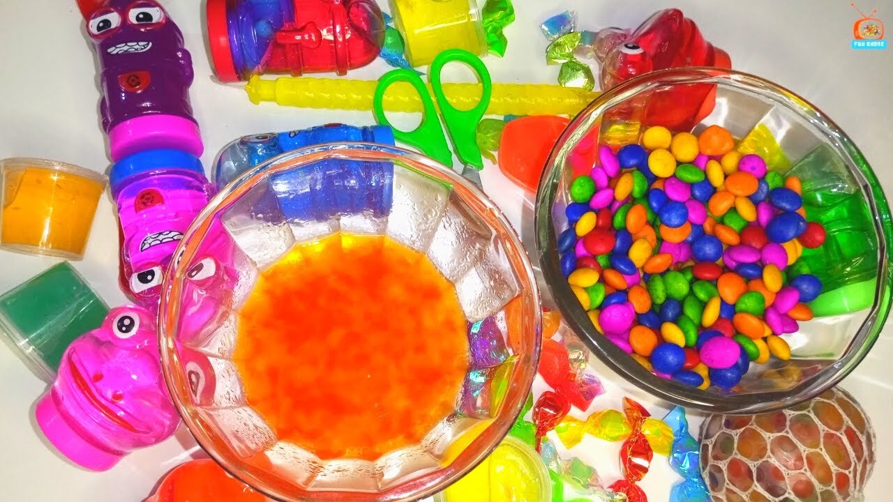 Satisfying Video Mixing Rainbow Candies & Jelly, Slime Cutting ASMR ...