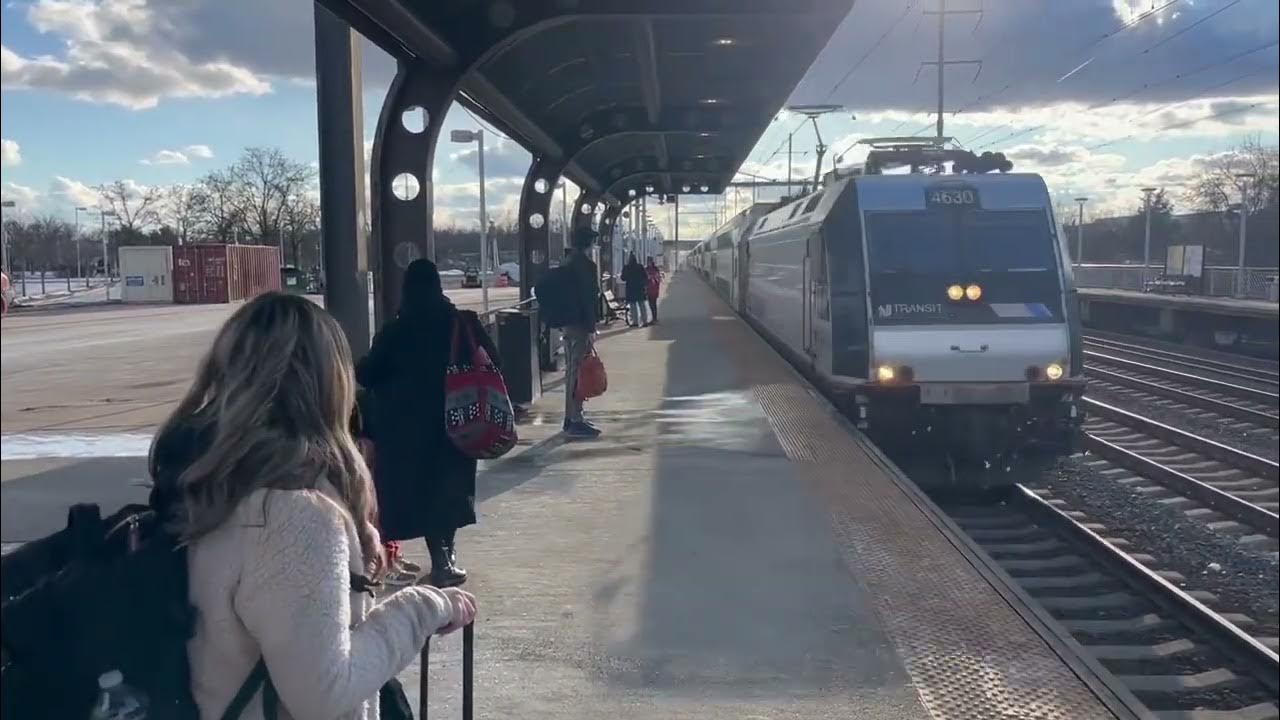 NJ Transit Northeast Corridor Local Train #7848 to New York arriving Hamilton w/Multilevels ...