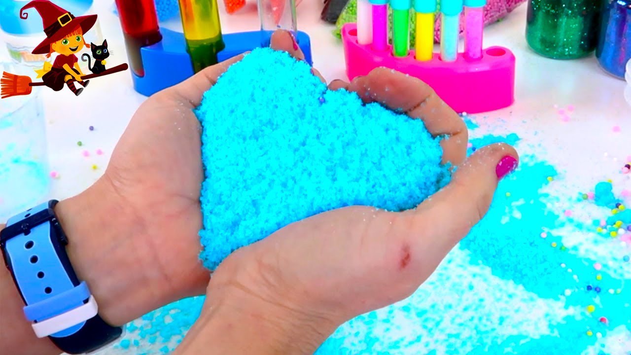 Creamos la Nieve Mágica de Colores y Purpurina - YouTube