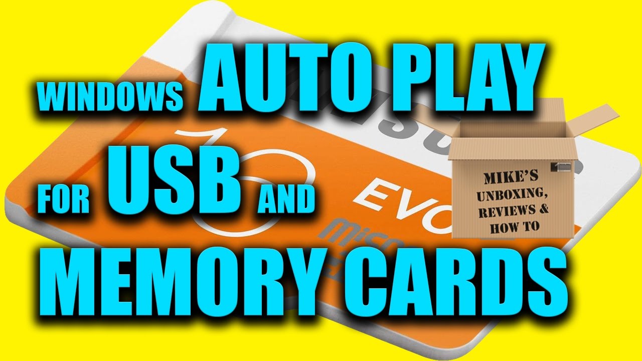 Windows 10 USB Memory & Media Card Autoplay Defaults Guide - YouTube