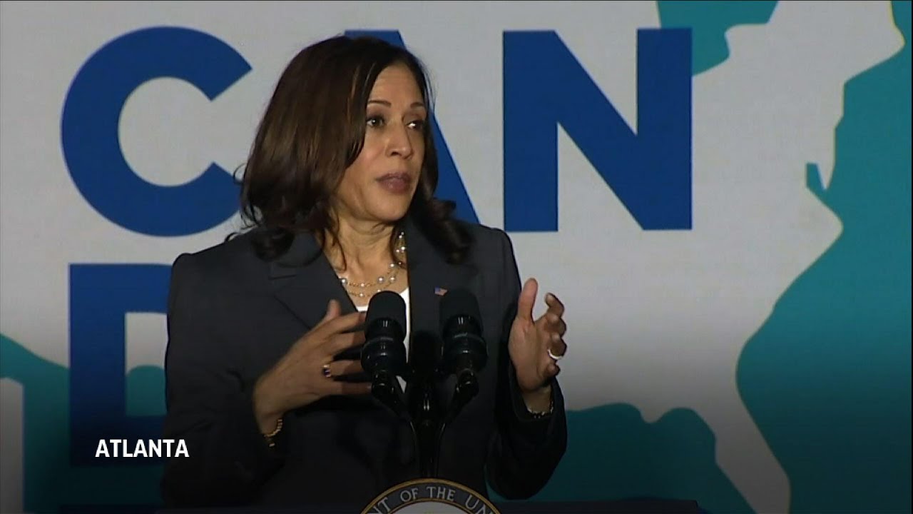 VP Harris in GA to encourage more vaccinations - YouTube