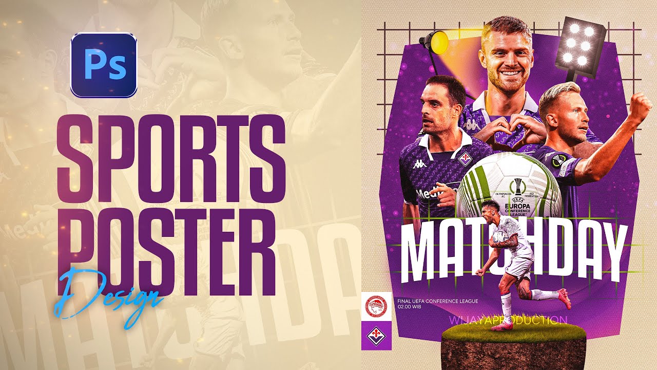 How to Create a Good Football Poster Design - YouTube