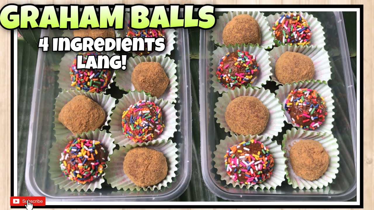 EASY RECIPE of GRAHAM BALLS | No Oven | No Bake | No Mixer - YouTube