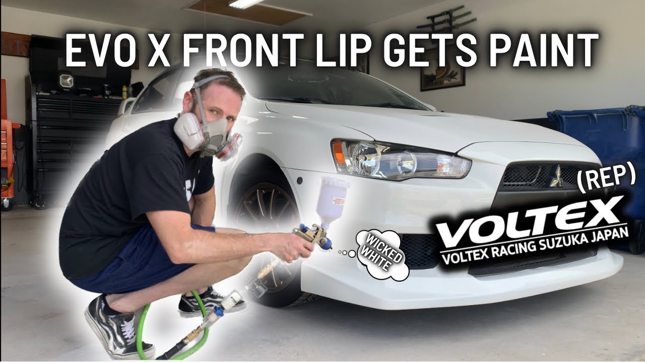 Painting The Voltex (rep) Front Lip For The Evo X / PRIMER, BASE ...