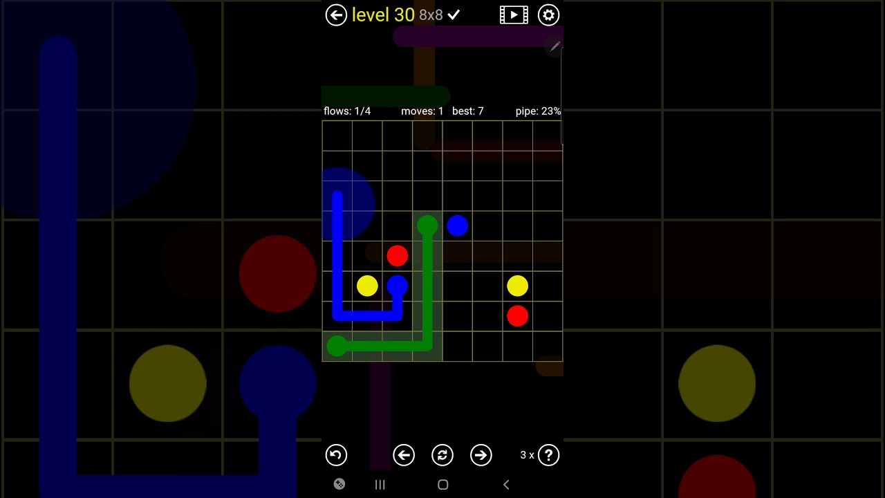 How To Solve Flow Free Extreme Pack 2 Level 30 8x8 Hard Board Walk ...