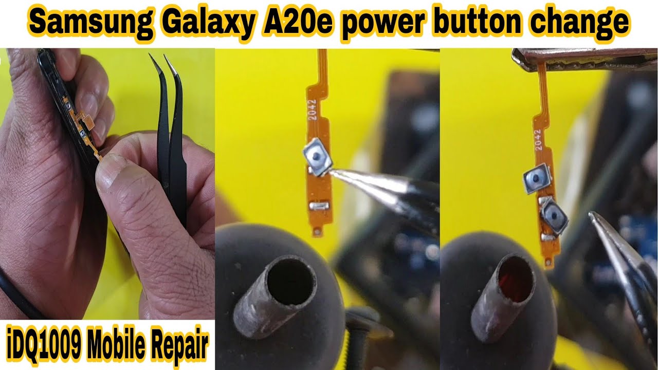 Samsung Galaxy A20E power button change 100% working complete guide ...