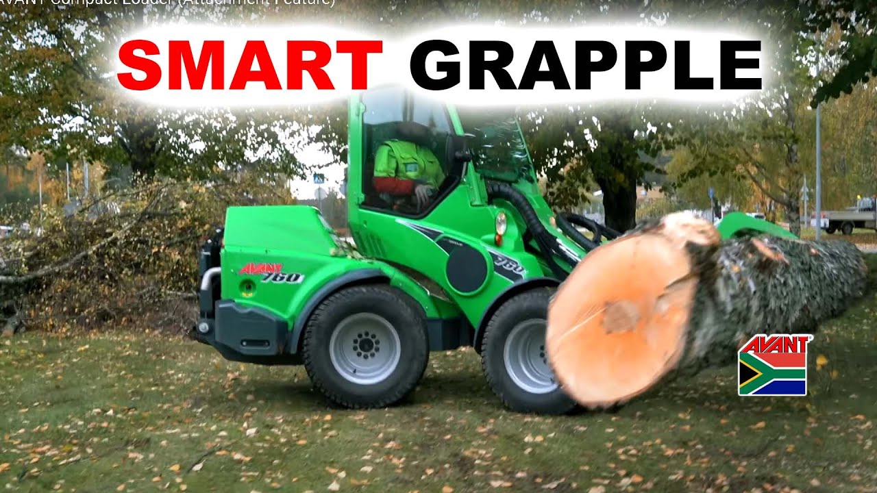 Root Grapple - AVANT Compact Loader (Attachment Feature) - YouTube