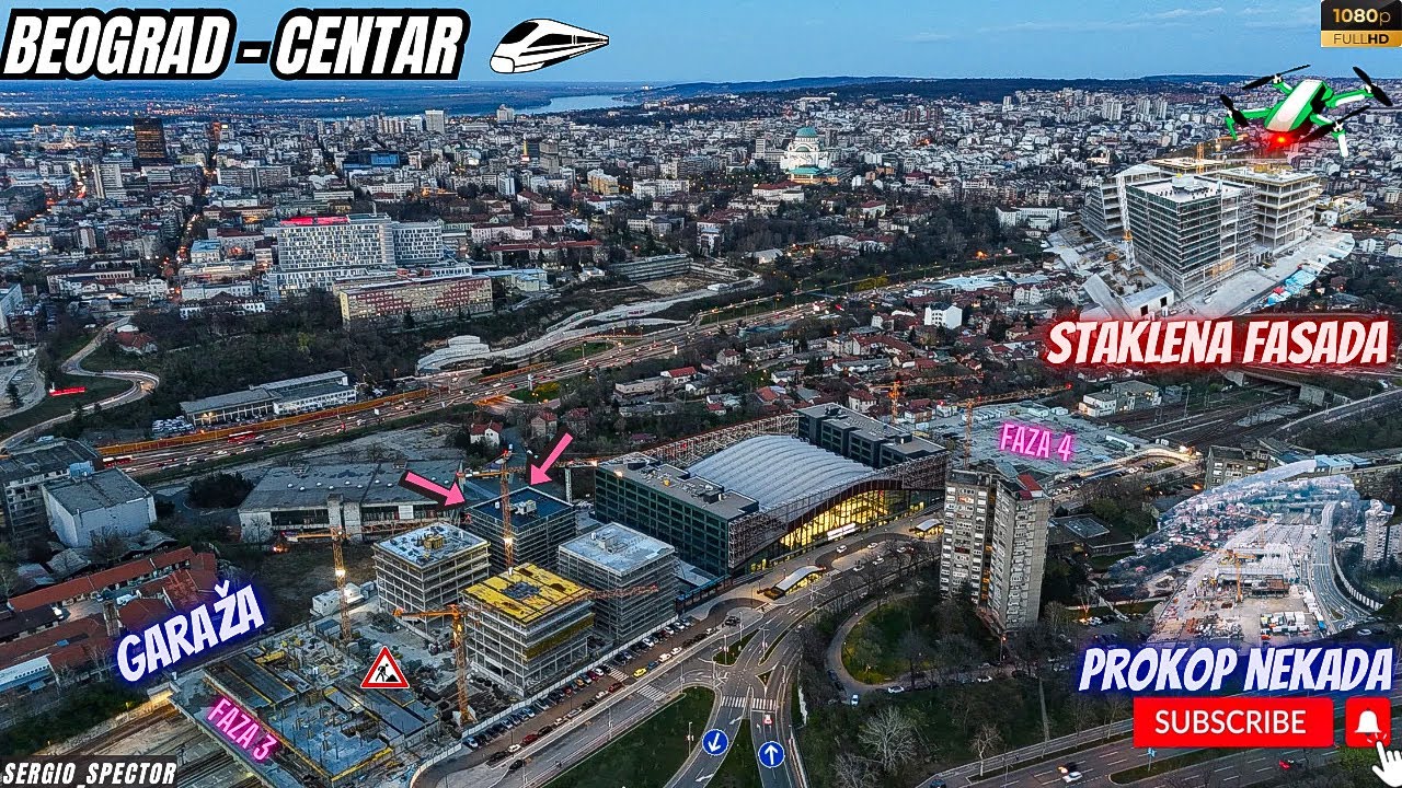 Otkrivena prva STAKLENA FASADA na Železničkoj stanici Beograd - Centar ...