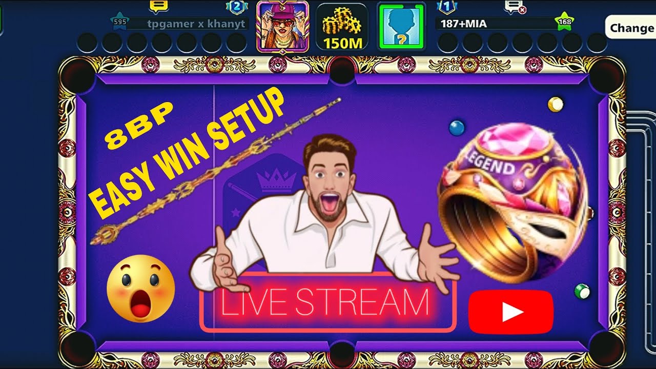 8 Ball Pool live stream 100 million table One shot game 😱finish - YouTube