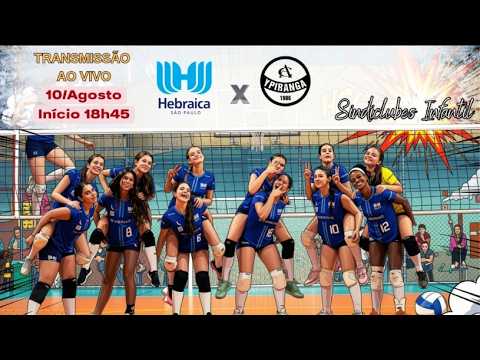 Copa Sindiclubes - Hebraica x Ypiranga - Voleibol Categoria Infantil
