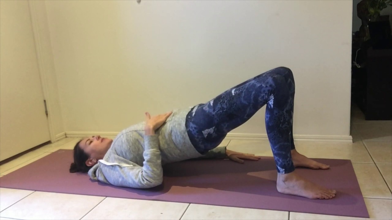 Bite Size Yoga - Transverse Abdominal Strengthening - YouTube