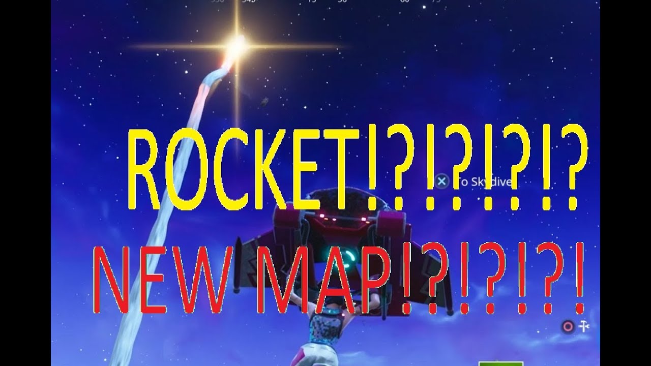 ROCKET CRASH IN FORTNITE !!! NEW MAP ???? CRACK IN THE SKY!!!!! PLAYERS ...