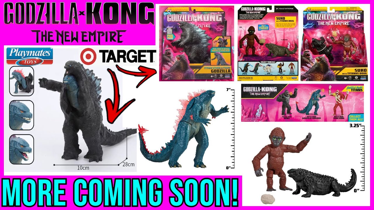 Target Exclusive Godzilla x Kong The New Empire Playmates MORE FIGURES ...