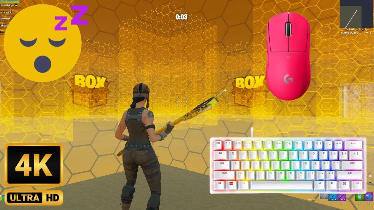 ASMR Fortnite 😴 Box fights Chill Gameplay 🏆 Relaxing Keyboard Sounds 🎧 [Unlimited FPS 4K] - YouTube