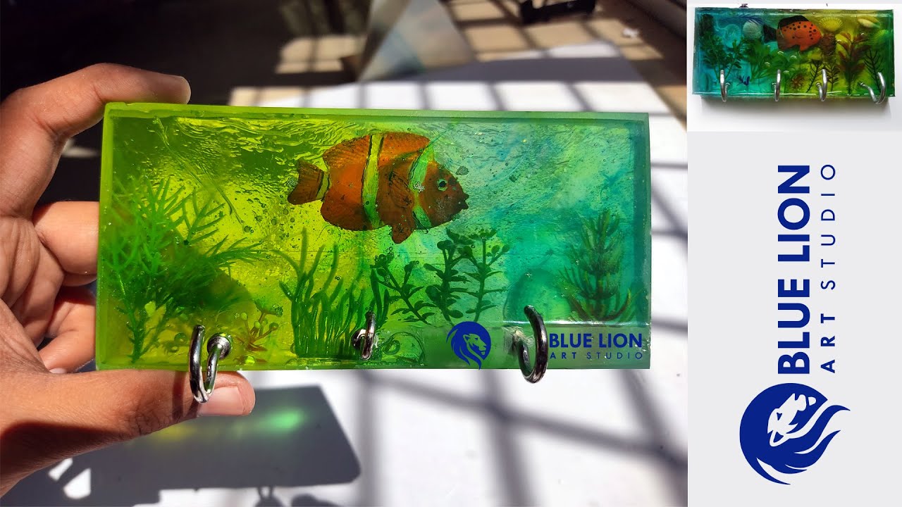 Resin Art: Key holder using Resin | Easy resin arts for beginners - YouTube