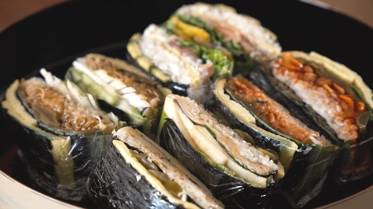 Folded Gimbap | 접어먹는김밥 - YouTube