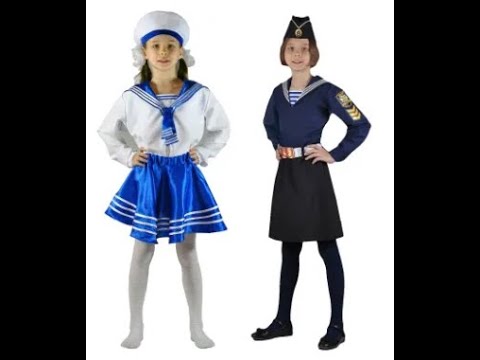 КОСТЮМЫ МОРЯЧЕК ДЛЯ ДЕВОЧЕК - YouTube